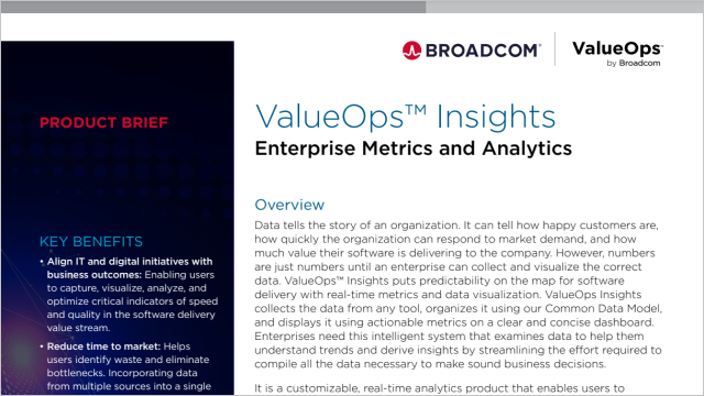 Value stream intelligence | Real-time metrics and data visualization
