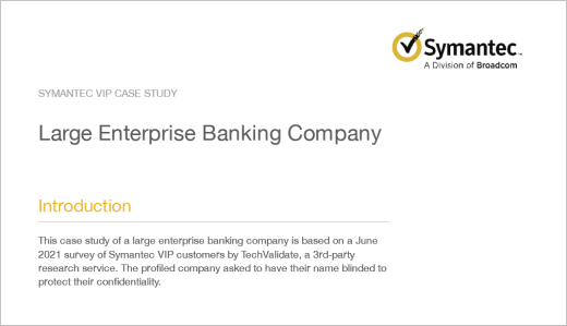 Symantec® VIP | MFA Risk-based Authentication