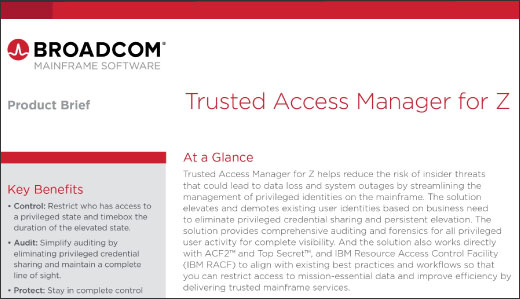 Trusted Access Manager for Z